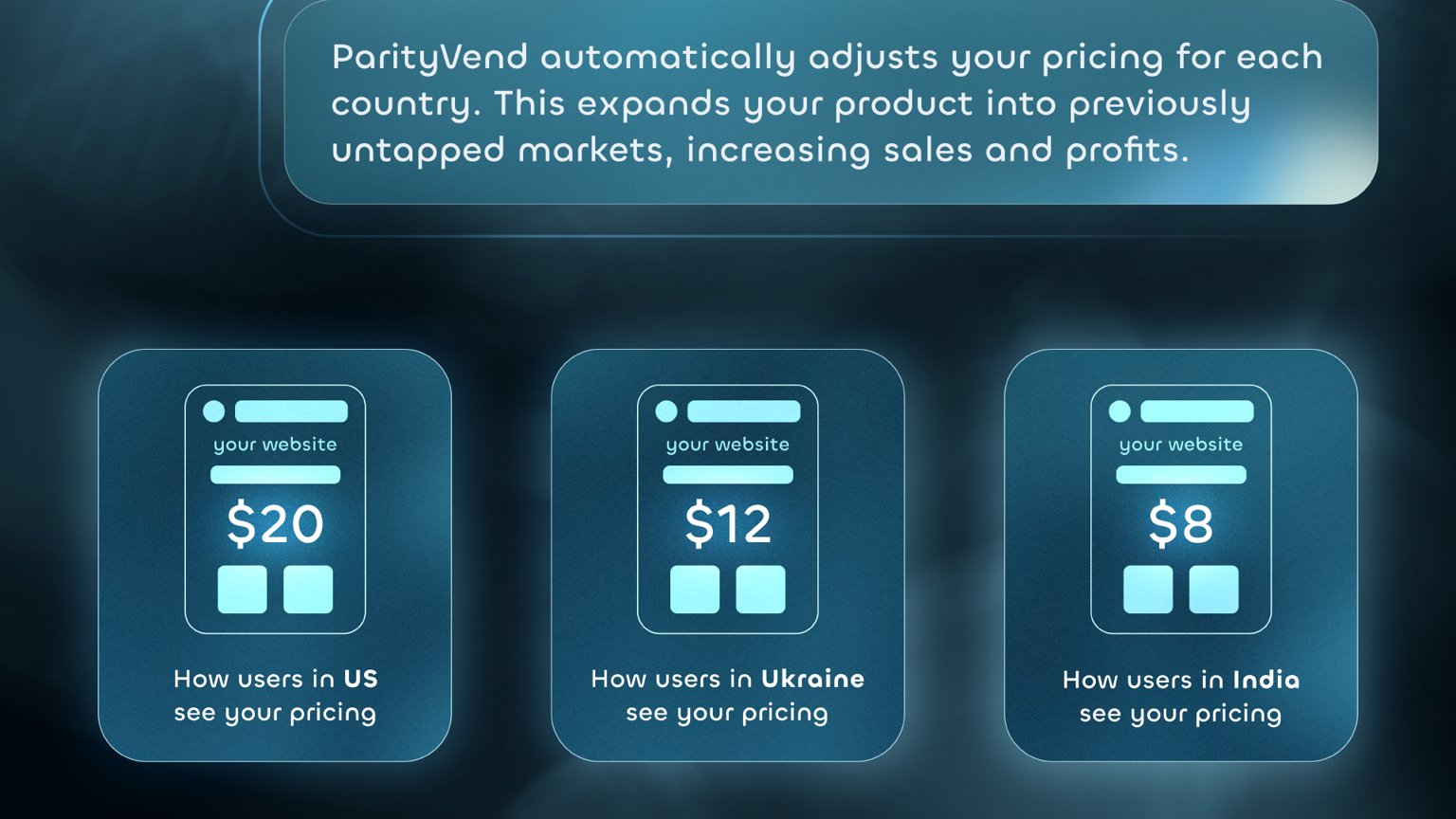 ParityVend: The Key To Your Global Success. Auto-adapt your pricing ...